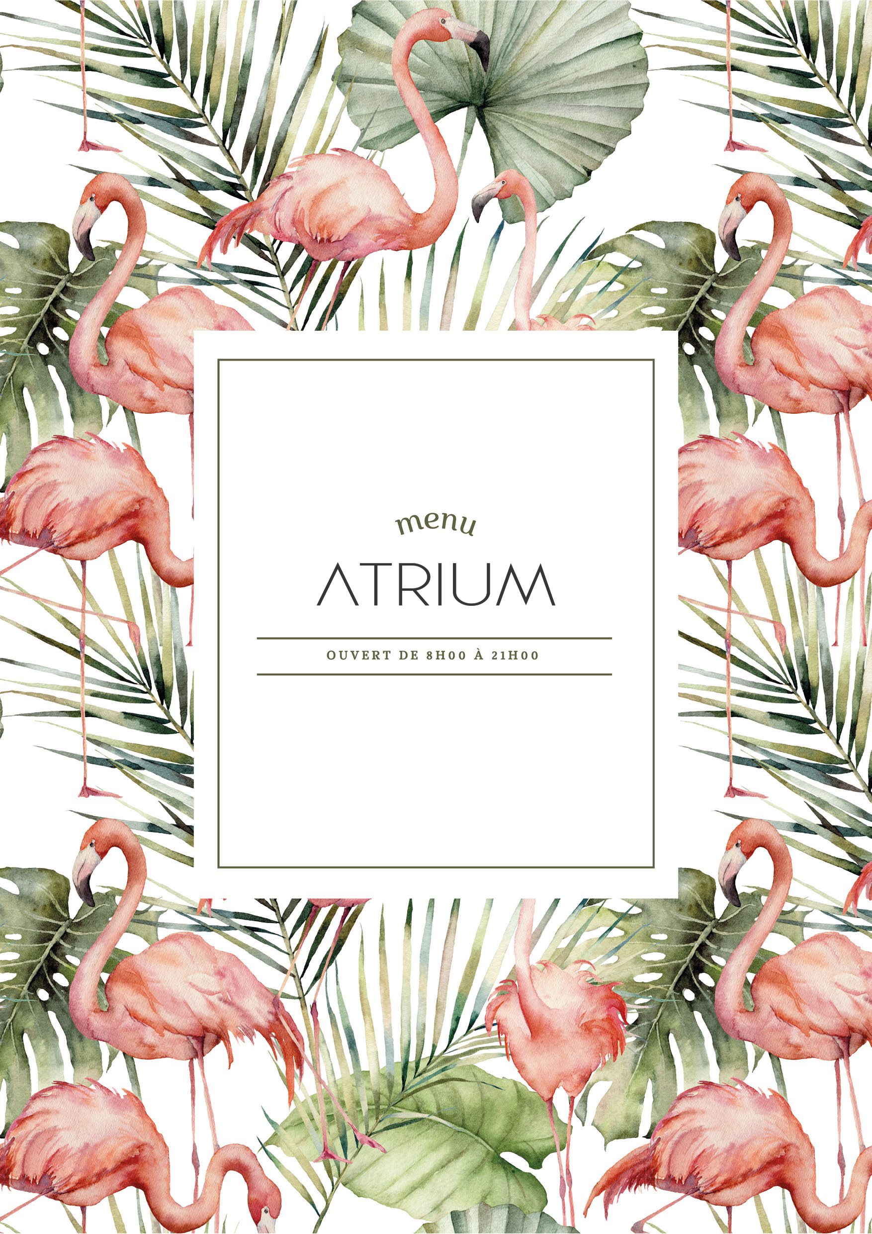 Notre Menu – Restaurant Atrium